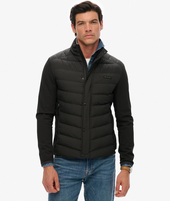 Superdry Storm Popper Softshell Jacket - Black | Kevin Bowens
